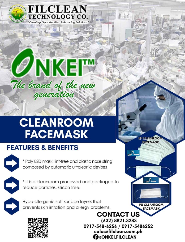 ONKEI Cleanroom Facemask, PP - Filclean Technology